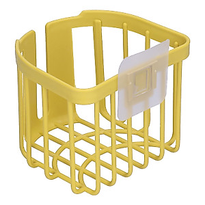 Mokernali Toilet Paper Holder, Wall‑Mounted Self Adhesive Toilet Roll Holder No‑Punch Toilet Shelf with No-Punch Sticker for Home Bathroom Kitchen(Yellow)