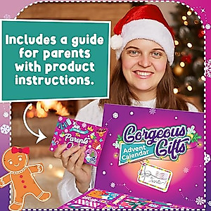 PURPLE LADYBUG Girls Advent Calendar 2023 with 24 Unique Gifts - Crafts, Makeup, Jewelry, Accessories, & More - Cool Kids Advent Calendar 2023, Fun 24 Days of Christmas Countdown for Girl Age 6+