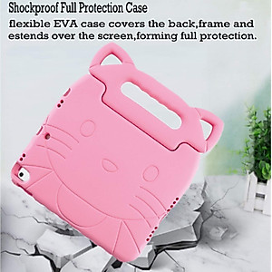 Tendmart Case Compatilbe with iPad 9th / 8th / 7th Generation 10.2 inch Model MYLF2LL/A MYLD2LL/A MYLC2LL/A MYN32LL/A MYL92LL/A MYLA2 Also for Kids Case Air 3rd Gen / Pro10.5 inch (Pink)