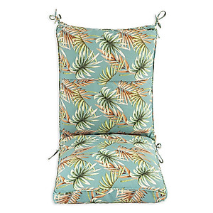 Makimoo Set of 4 Outdoor Dining Chair Cushions, Comfort Patio Seating Cushions, 44 x21x4.5 inch, Single Welt and Zipper, Verdant Leaf Canopy