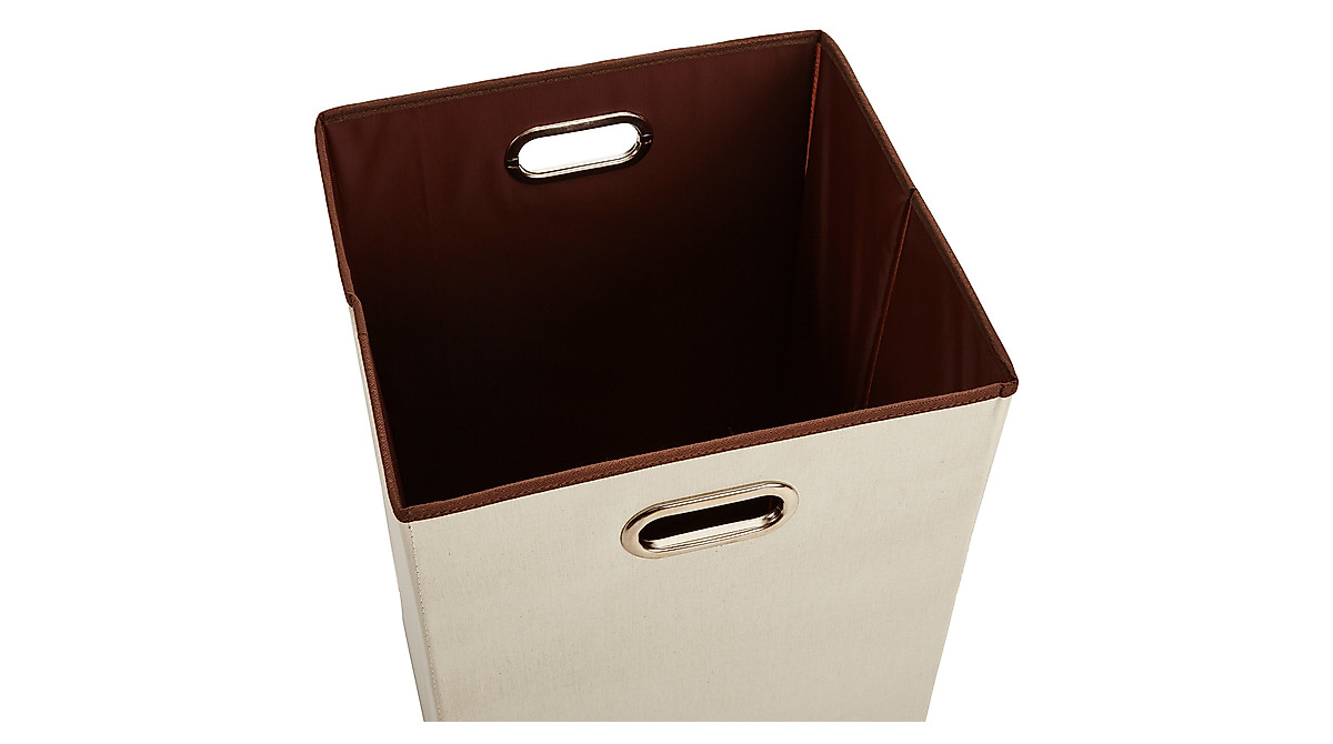 Amazon Basics Foldable Laundry Basket Hamper - Space-Saving & Durable