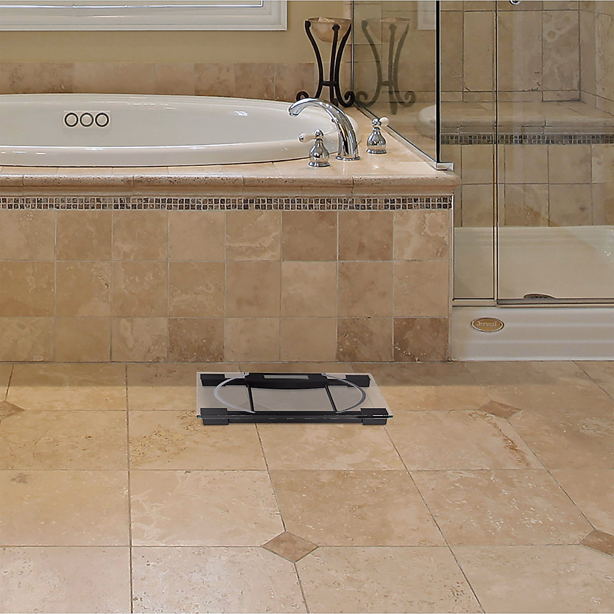 Bluestone Remedy Digital Scale - Body Weight, Fat, and Hydration -BIA, Black and Clear (72-6628B)