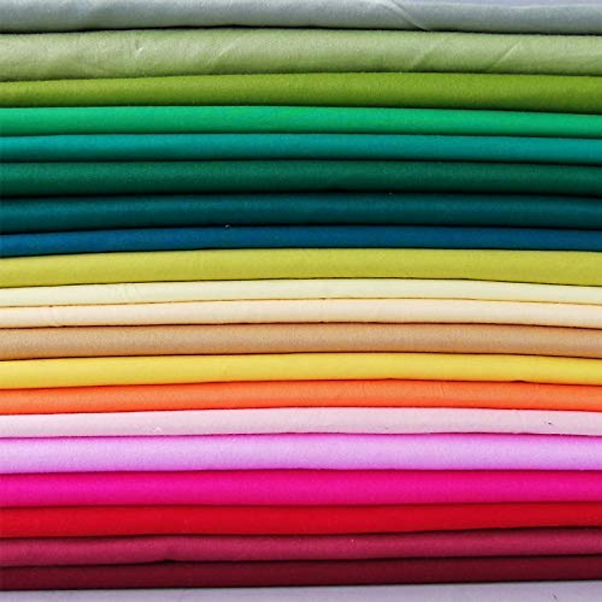 50 PCS 10" x 10" Precut Multi-Colors Cotton Fabric Squares Fabric Bundles for Sewing & Quilting Beginners
