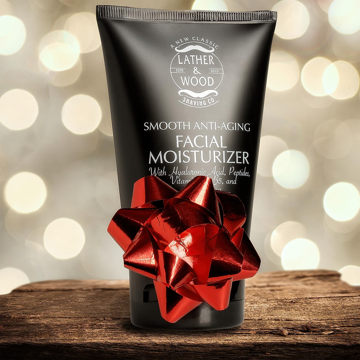 Face Moisturizer for Men - Lather & Wood's Luxurious Sophisticated Face Lotion for Men, for the Man’s Man. Fragrance-Free Facial Cream for Men. (Unscented, 4 ounce)