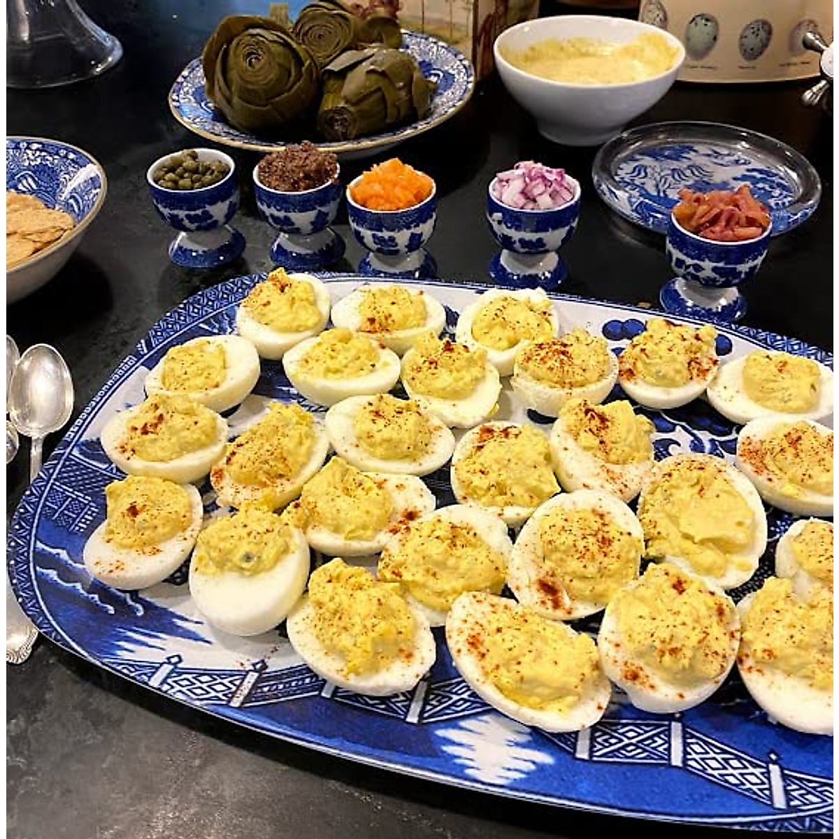 Marye-Kelley Blue Willow Melamine Platter - 10" x 14"