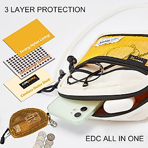 Rough Enough Small White Crossbody Purse Over Shoulder Bag for Women Preppy Teen Girls Casual Travel