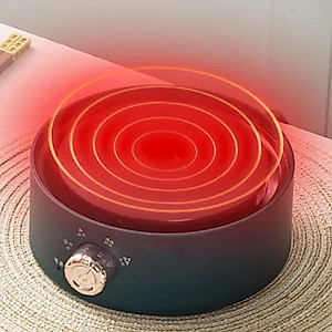 Electric Mini Stove,Small Hot Plate,360 Degree Vertical Heating Portable Countertop Hot Plate for Home Coffee Tea Water Heater,Small Hot Plate Mini Hot Plate Kitchen Cooktop Electric Heater 220V