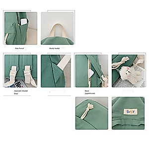 Woman Kawaii Backpack Cute Bags Casual Travel Holds 14 Inch Laptop Backpack for College Backpack Casual Daypack (White)