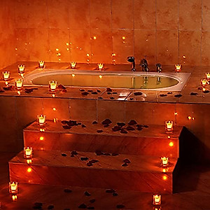 30 Pcs 1.5'' Unscented Valentine's Day Floating Candles Floating Candles for Centerpieces Floating Warm Tealights Candles Floating Candles for Wedding Party Valentine's Day Party Decoration (White)