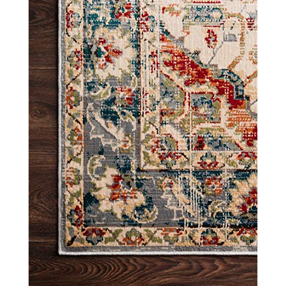 Loloi II Isadora Collection ISA-02 Oatmeal/Multi, Transitional 8'-11" x 12' Area Rug