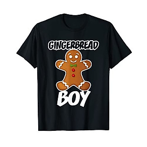 Gingerbread Boy Christmas Stocking Stuffer T-Shirt