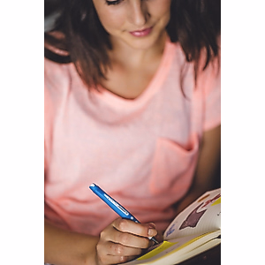 Stabilo 2019/41 Worker Colorful Rollerball Pen Medium 0.8mm Tip 0.5mm Line Blue Ref 2019-41 [Pack of 10]