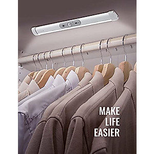 Joyzy Automatic Motion Sensor Lighting with Eye-Protection Design Closet Light, LED for Wireless Lighting Pantry Light, Rechargeable Night Lighting for Cabinet Light(100Lumen, 6000k 80+CRI)