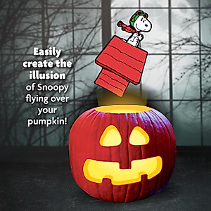 Pumpkin Masters Peanuts - Snoopy the Flying Ace Decorating, Carving & Lighting Kit : Easily Create the Illusion of Snoopy Flying Over Your Pumpkin! (High Intensity Light Included)