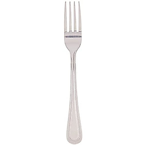 Winco 12-Piece Dots Dinner Fork Set, 18-0 Stainless Steel,Silver