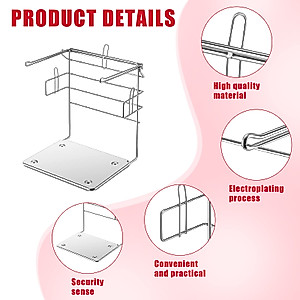 Sweetude 2 Pcs Grocery Bag Holders with 200 Pcs Thank You Plastic Bags 13.5 x 13 x 10.5 Inch Plastic Bag Holders for Grocery Bags Chrome T Shirt Bag Rack for Restaurant Small Business Take Out Retail