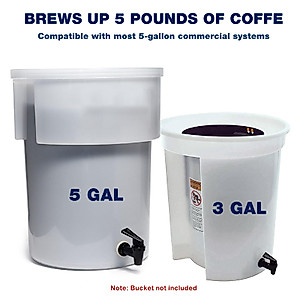 100pcs Cold Brew Coffee Filter Bags - 20" X 20" Commercial Cold Brew Bags - Filter Bag for Brew Up To 5 LBS Coffee, Fits 5 Gallon Buckets - Extra Large Brew Bags Reusable