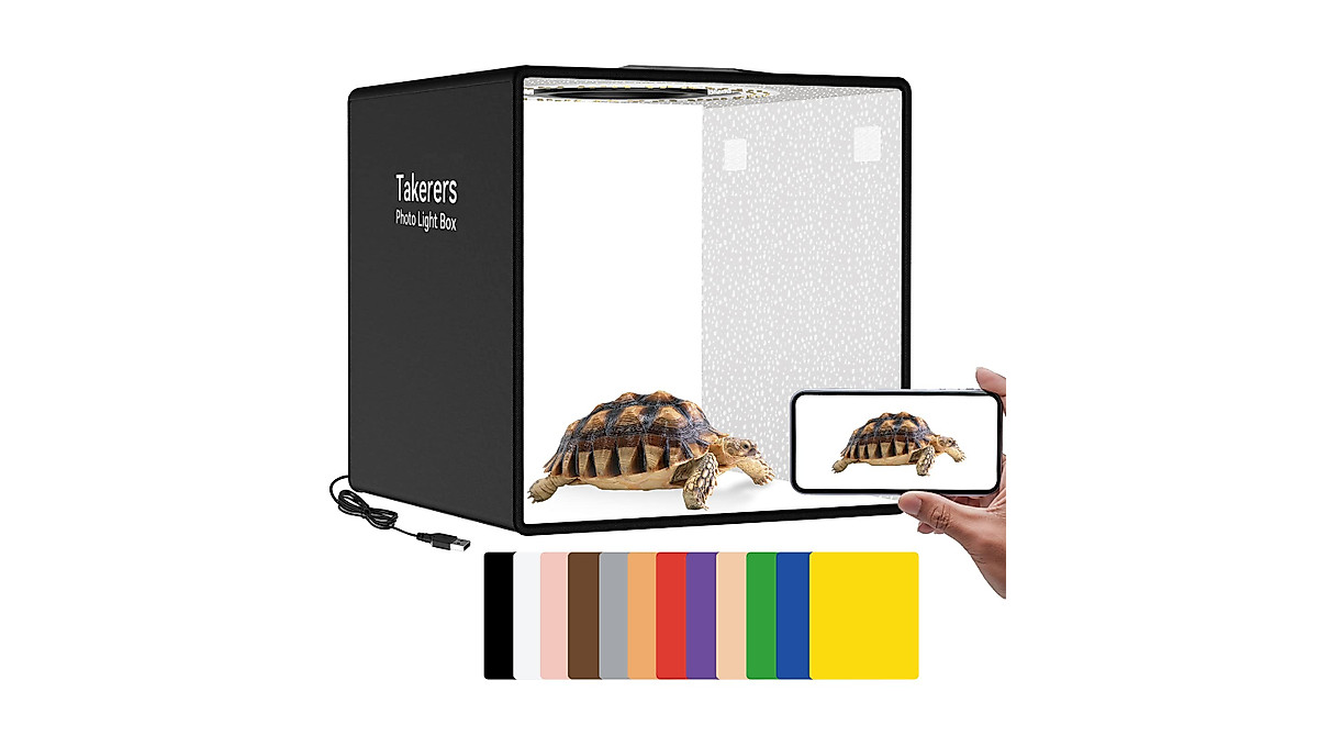 Takerers 12x12" Photo Studio Light Box for Professionals