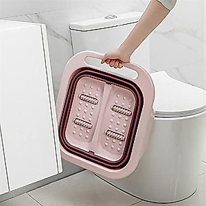 ALUKAP Basin Container Home Spa Bath Soaking Tub with Massaging Roller