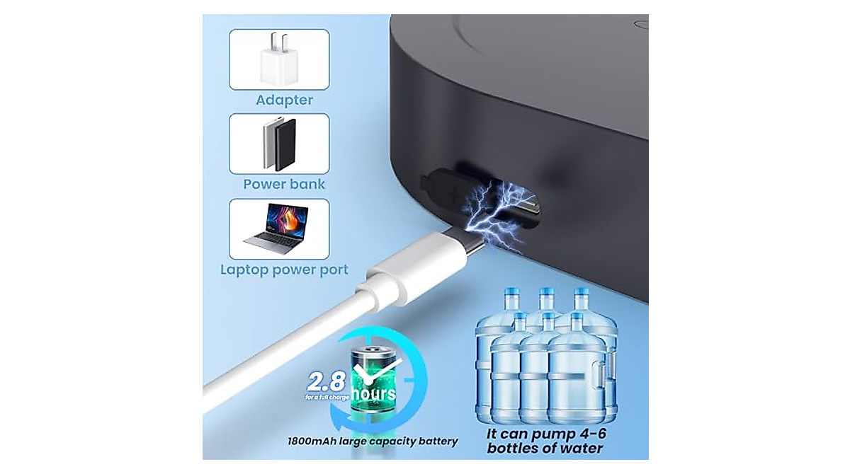 Portable 5 Gallon Water Dispenser - Smart & Efficient