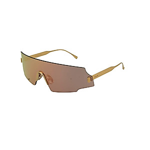 FENDI Shield Sunglasses FF0440S 0000J Gold 99mm 440