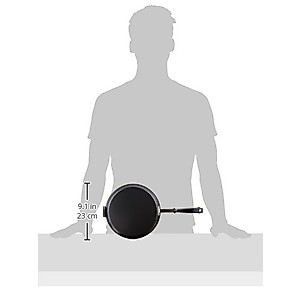 Shimomura Kihan 25739 Frying Pan, Okonomiyaki, Pancake, Made in Japan, Iron, For Gas Stoves, Double-Sided Embossing, Tsubamesanjo