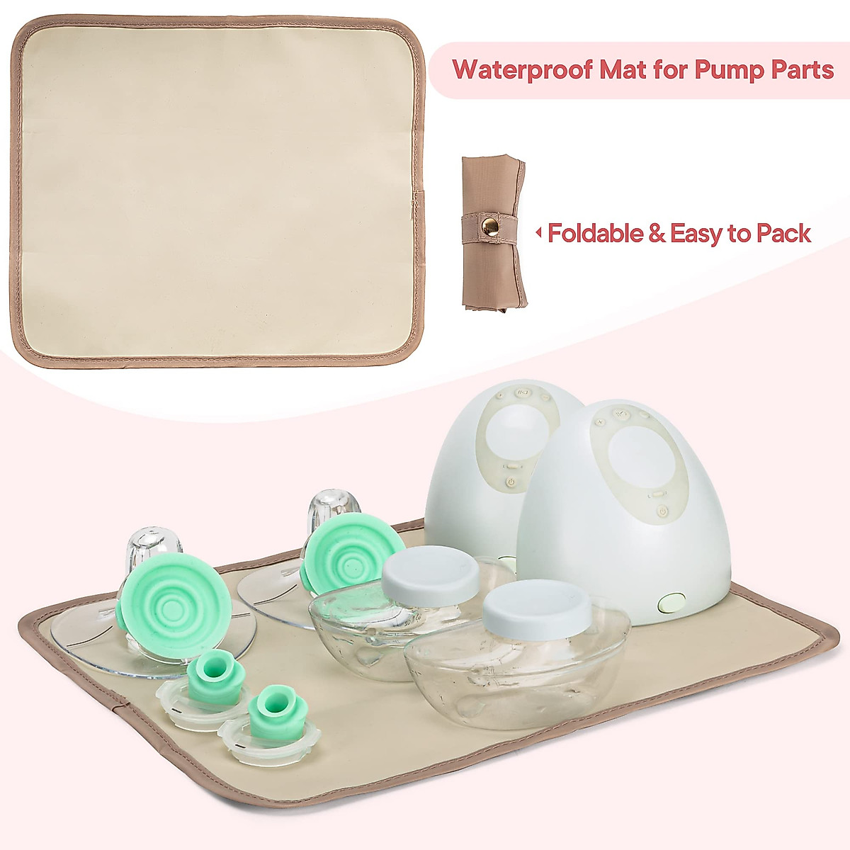 Fasrom Wearable Breast Pump Carrying Case Bundle with Breast Milk Cooler Travel with Ice Pack Fits 6 Tall Baby Bottle Up to 9 Ounce