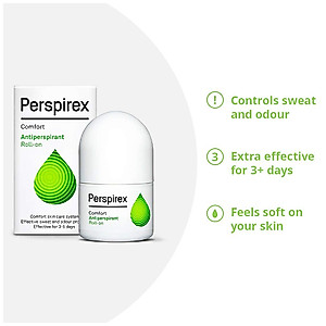 Perspirex Comfort Antiperspirant for Men and Women – Roll On Deodorant for Protection Against Sweat and Odour