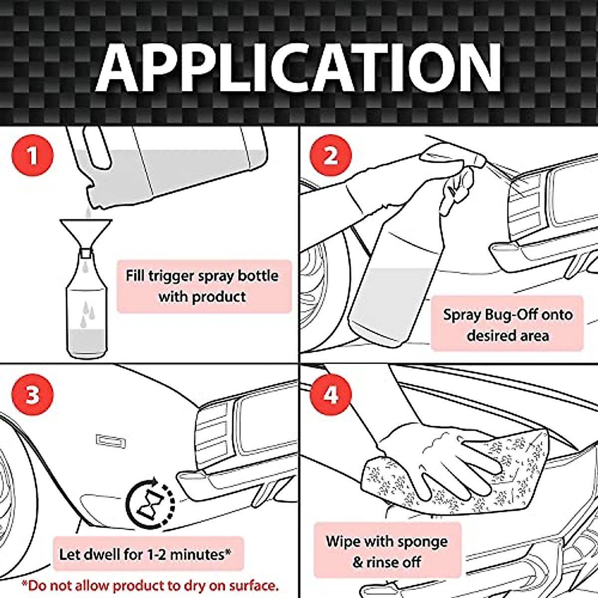 Malco Bug Off - Easy Removal from Auto Paint, Glass, Metal and Plastic Surfaces / 22 Oz. (107822)