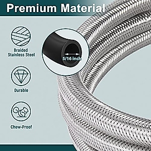 GASPRO 12FT Propane Regulator and Hose with Gauge, Competible with Propane Fire Pit, Propane Patio Heater, Gas Grill and More, QCC-1 Connection