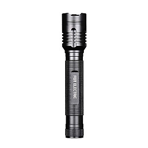 Feit Electric LED Tactical Flashlight - Aluminum Alloy - Zoomable Strike Bezel; Illuminate up to 1,000 feet - Adjustable Brightness from 260-1000 Lumen | Requires 3-C Batteries