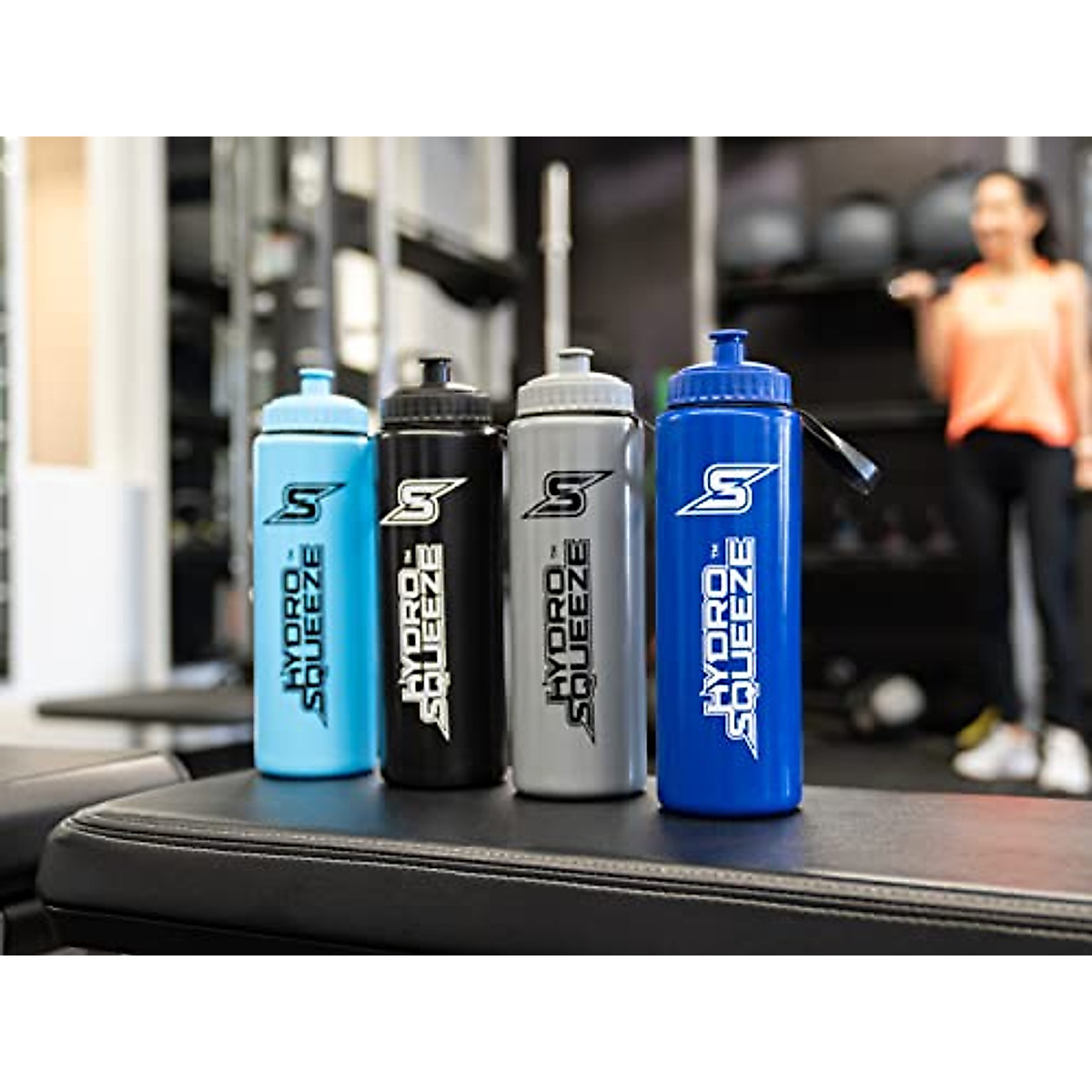 32oz Quick Squeeze BPA-Free Sports Water Bottles - 4 Pack