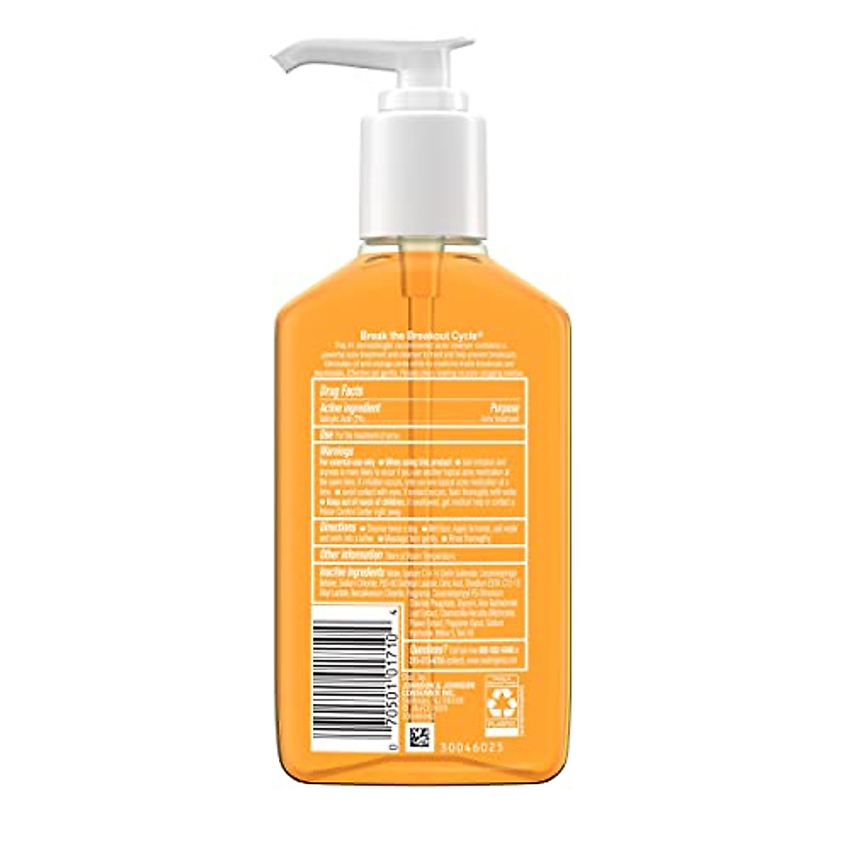Neutrogena Oil-Free Acne Wash, 6 Fluid Ounce