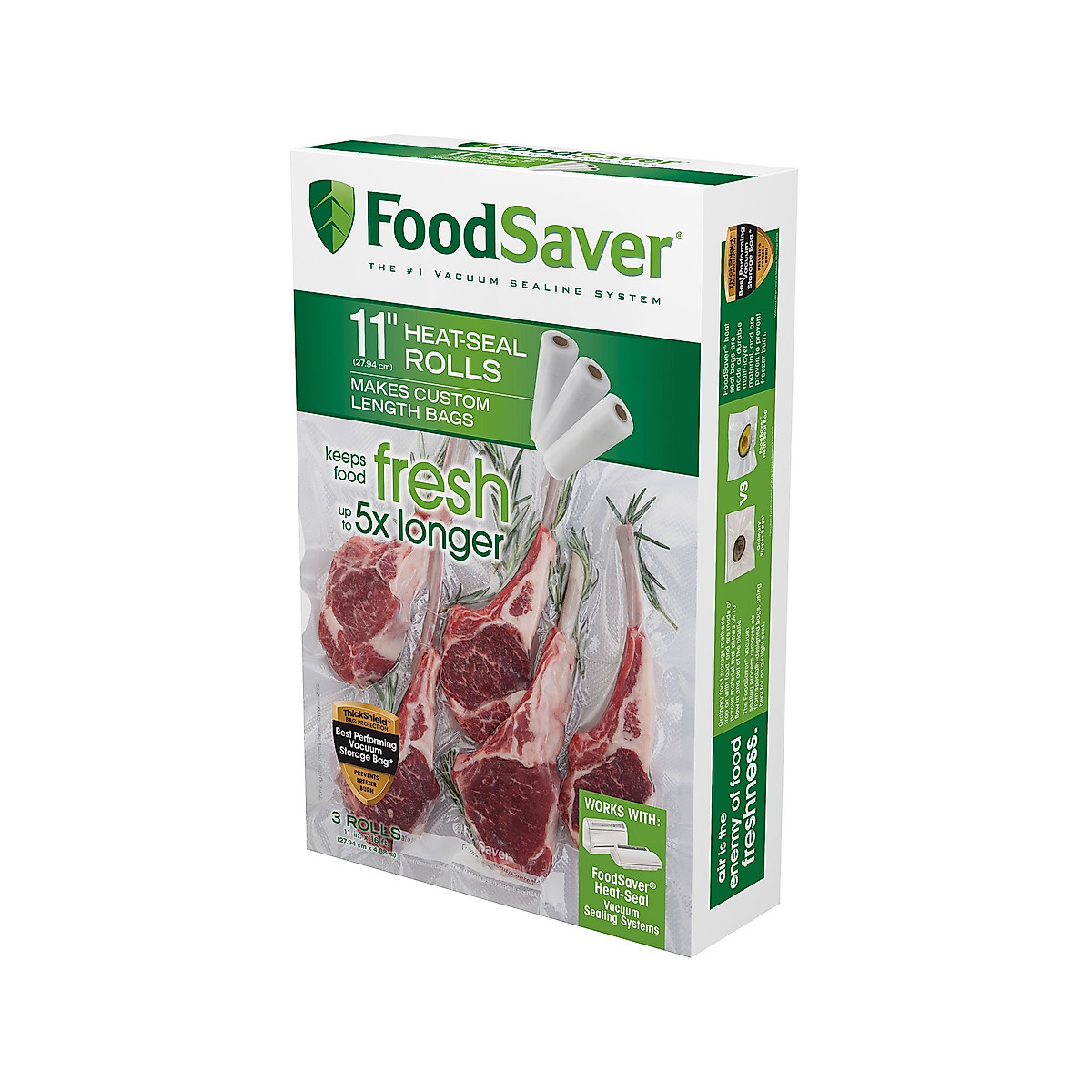 FoodSaver Vacuum Sealer Bags, Rolls, and Quart Bags for Custom Fit Airtight Food Storage