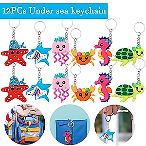 88Pcs Under the Sea Party Favors for Kids, Ocean Sea Animals Themed Party Supplies for Boys Girls, Cute Sea Animal Party Favors for Birthday Party Supplies School Rewards Prize for Kids