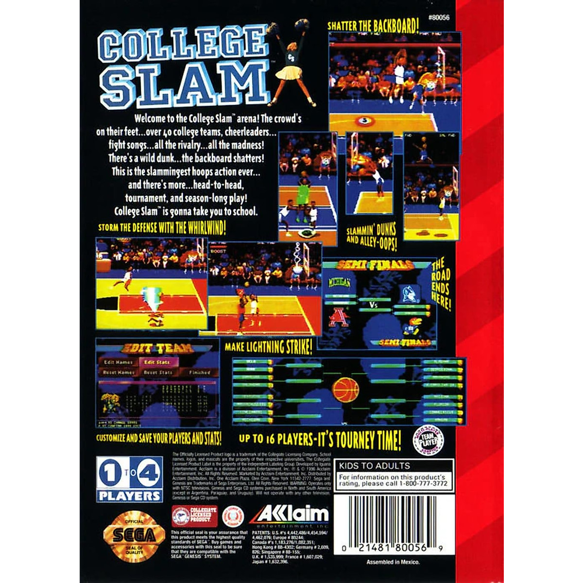 College Slam (Sega Genesis)