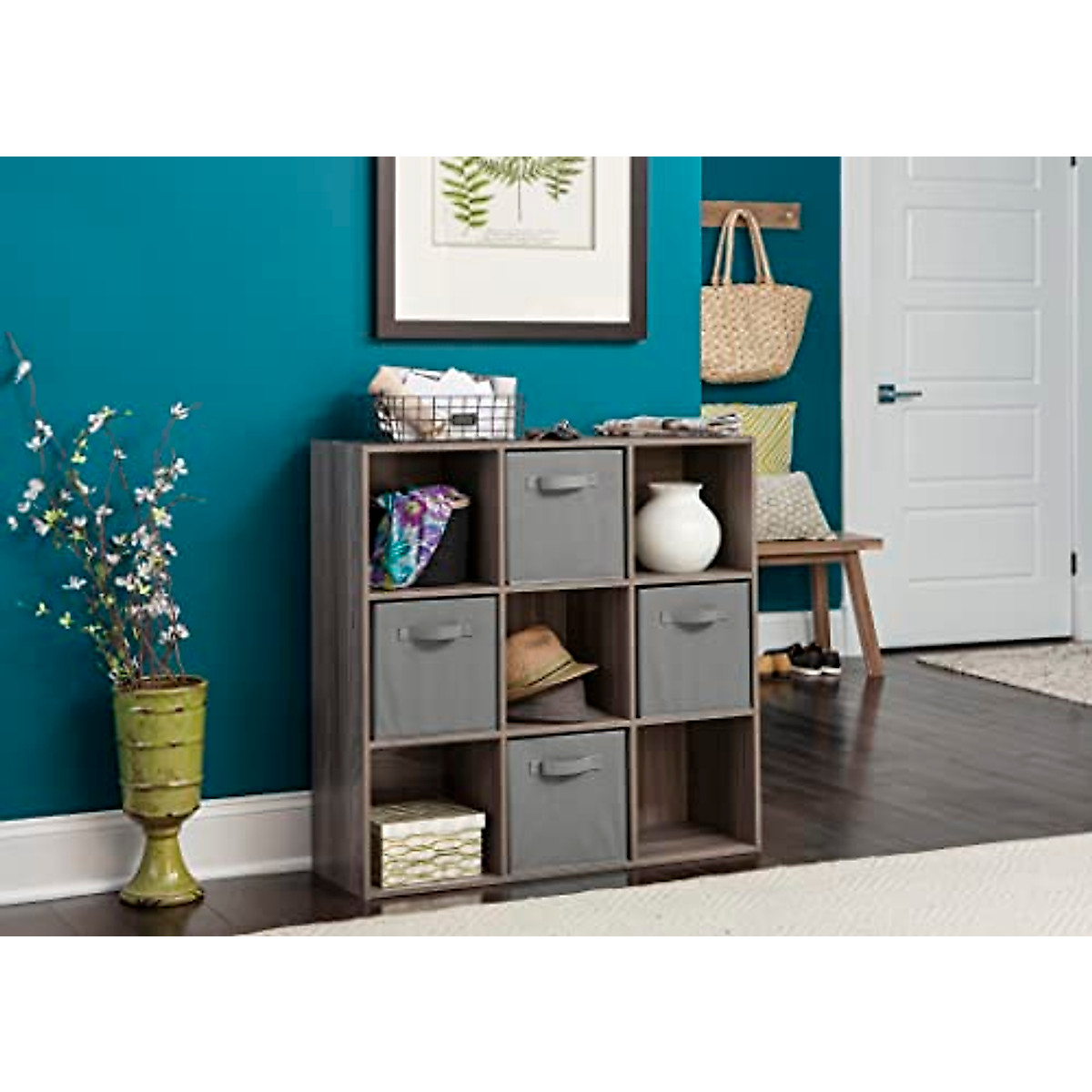 ClosetMaid 4167 Cubeicals Organizer, 9-Cube, Natural Gray