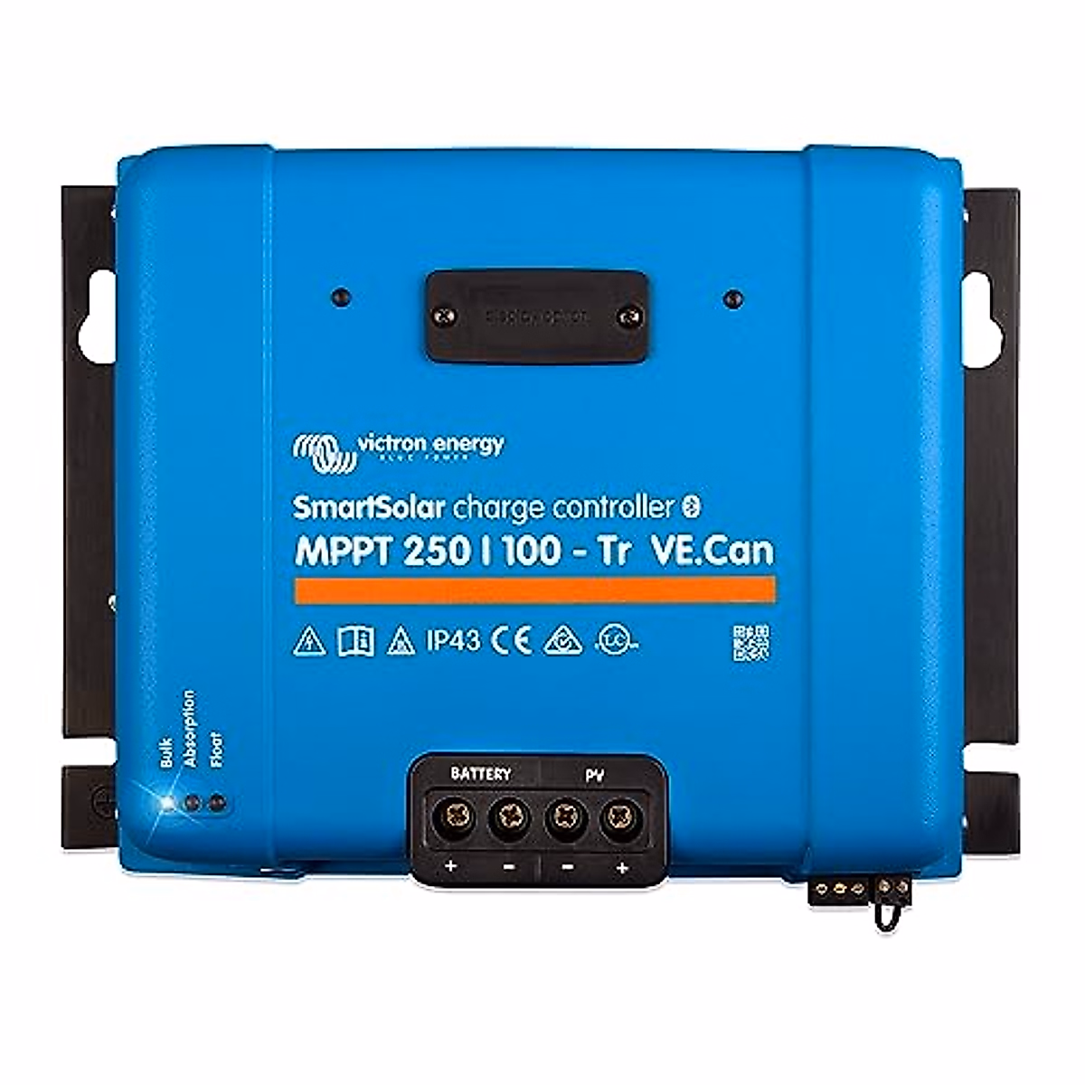 Victron Energy SmartSolar MPPT Tr VE.Can 250V 100 amp 12/24/36/48-Volt Solar Charge Controller (Bluetooth)