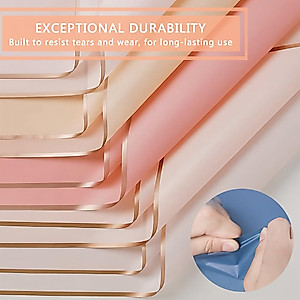 BBJ WRAPS Korean Style Waterproof Floral Wrapping Paper Sheets Fresh Flower Bouquet Wrap Gift Packaging Florist Supplies, 20 Sheets-23.6x23.6 inch (White)