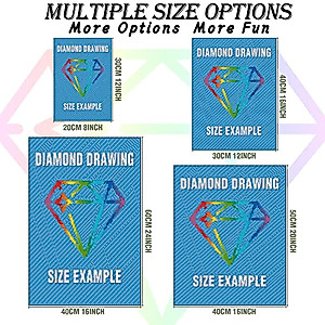 Huand DIY Diamond Painting Kits for Adults 5D Full Round Drill Angel Diamond Art Kits for Bedroom Wall Decor 8X12 Inch(Angel)