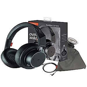 Plantronics Backbeat Go 600 Noise-Isolating Headphones, Over-The-Ear Bluetooth Headphones with Phone Grip (Retail Packing)