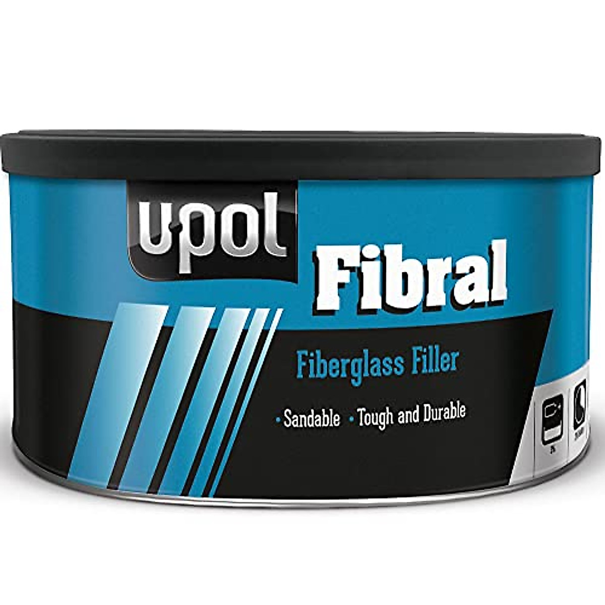 U-Pol Products 0766 FIBRAL LITE Lightweight Sandable Glass Fiber Repair Paste Filler - 1 Quart