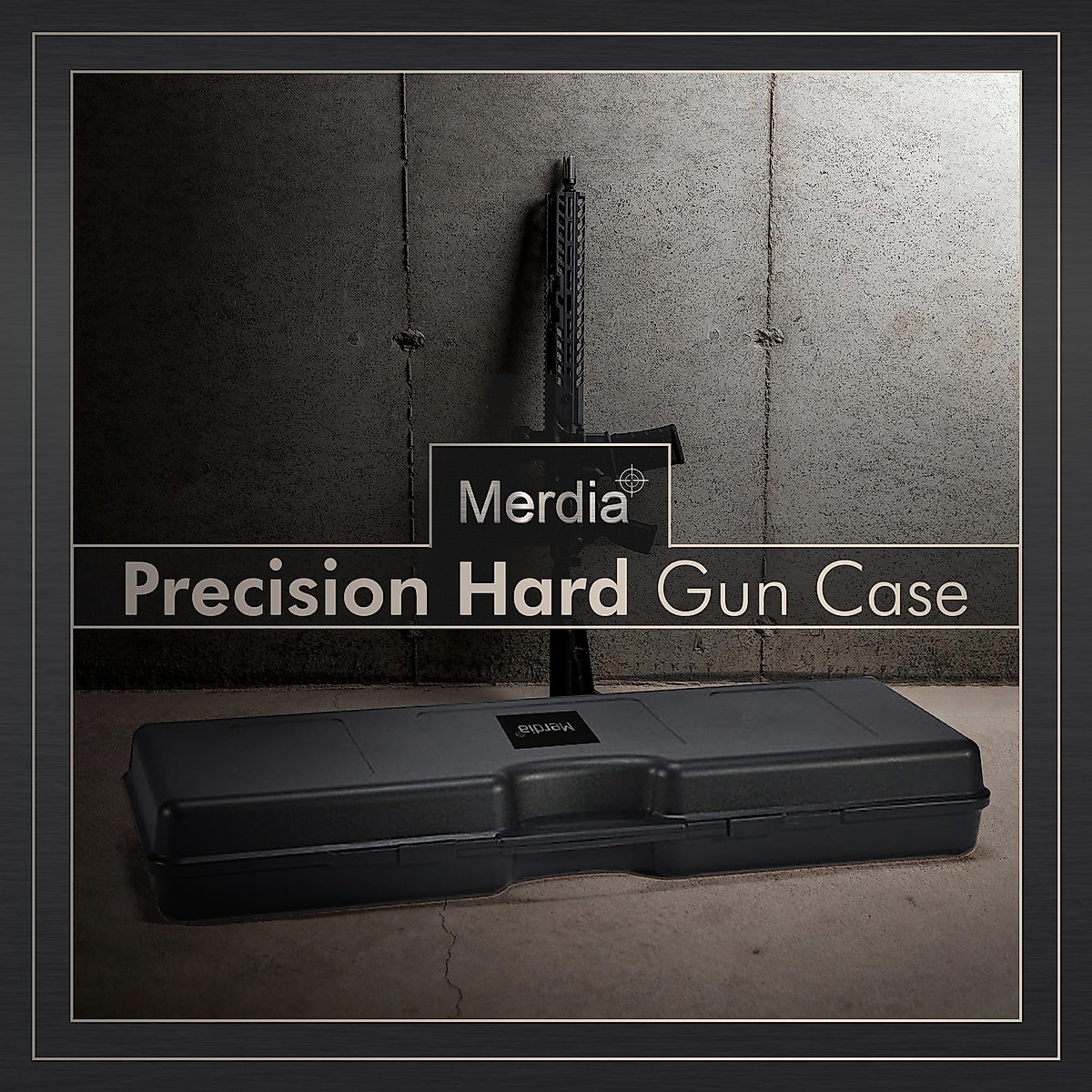 Gun Case Precision Hard Locking Rifle Cases Ultra Protective Case Intensive Convoluted Foam Shot Gun Case | AR Accessories | Rifle Bag | Hard Gun Cases for Rifles | Shotgun Case, Length 33.4 Inches