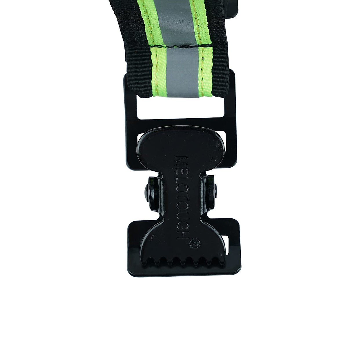 KUNN Work Glove Clips, Firefighter Glove Strap with 2 Heavy Duty Alligator Clips,Reflective Glove Holder for Construction,Fire,Rescue and More(Fluorescent Green)