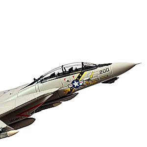 1/100 Scale US Navy Grumman F-14 F-14A F-14B F-14D Tomcat Fighter Aircraft Metal Military Diecast Plane Model Gift Ornament Collection (F-14A)