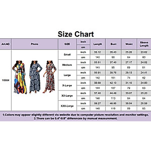 MsavigVice Maxi Dresses for Women Floral Print Casual Long Sleeve Button Down Loose Party Maxi Dress with Belt