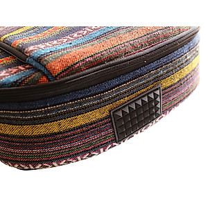 MUSIC FIRST 0.9" (23mm) Padded Country Style 36 inch Soft Guitar Case, Travel Guitar Bag, 36" Guitar Backpack (FIT FOR 36~37 inch, 3/4 Junior Size GUITAR, CHECK PHOTO No.2 AND MEASURE YOUR GUITAR!)