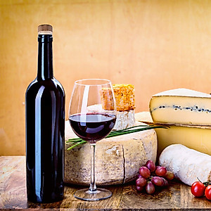 6 Pcs Wooden Wine Bottle Stopper Wood Wine Corks Crafts Replacement Corks for Wine Beer Bottle Glass Bottles DIY Craft