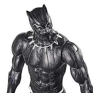 Avengers Marvel Titan Hero Series Black Panther Action Figure, 12-Inch Toy, Inspired by Marvel Universe, for Kids Ages 4 and Up