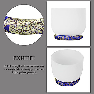 Milisten Bowl Cushion Buddha Sound Bowl Washer Silk Manual Product Singing Bowl Cushion